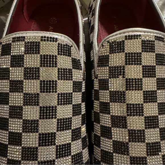 Alberto Fellini | Shoes | Nib Alberto Fellini Checkered Jeweled Loafers ...